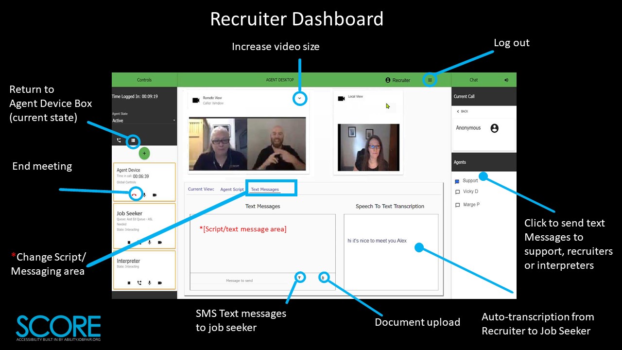 Recruiter Dashboard Features - ABILITY Job Fair